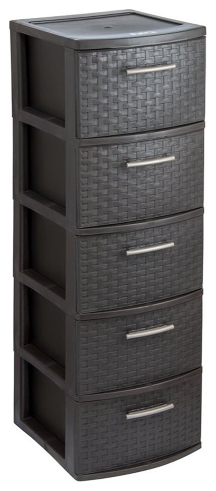 MQ INFINITY 5-Drawer Storage Cabinet in Espresso - Transitional ...