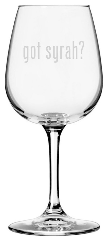 Got Syrah? Etched All Purpose 12.75oz. Libbey Wine Glass - Contemporary ...
