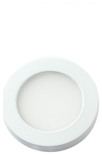 WAC Lighting 1-Light Edge Lit Energy Star LED 24V Button Light in White ...