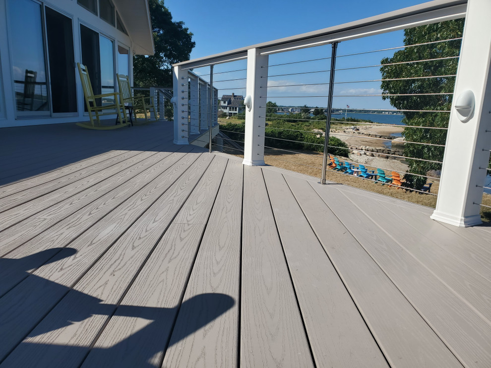 Cable Rails, TimberTech AZEK Deck, SBC Cedar Shingle Siding in ...