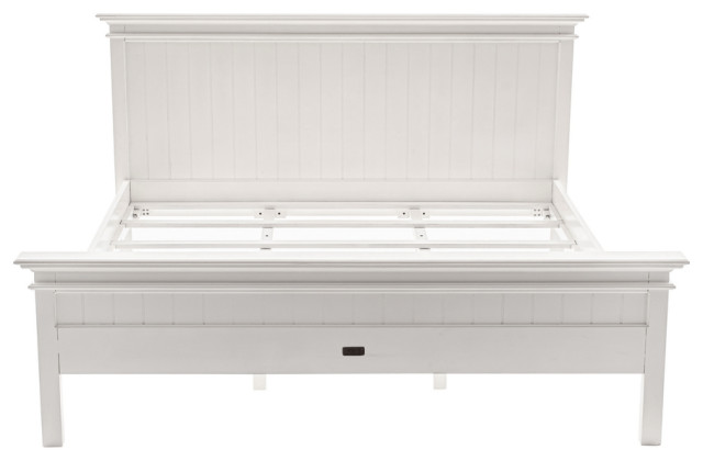 Classic White Panel King Size Bed - Transitional - Platform Beds - by ...