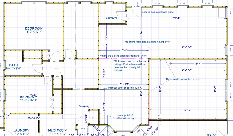 Challenge: Vaulted ceilings and kitchen layout!