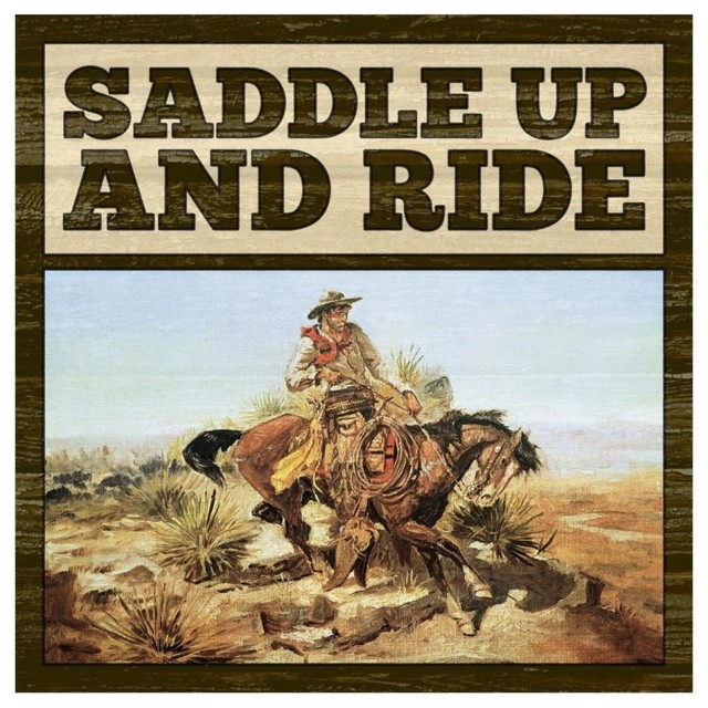 "Western - Saddle Up" Digital Paper Print by BG.Studio, 20"x20", 20"x20 ...