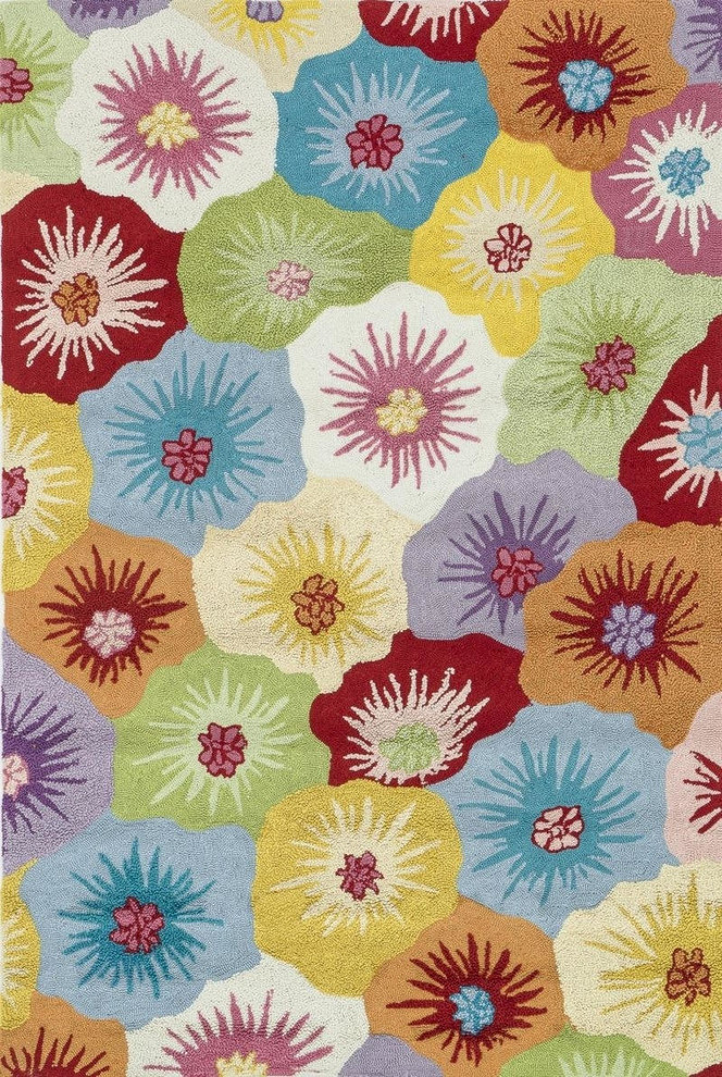 Loloi Juliana Jl15 Multi Floral Rug 7'6"x9'6", 3'0"x3'0" - Contemporary ...