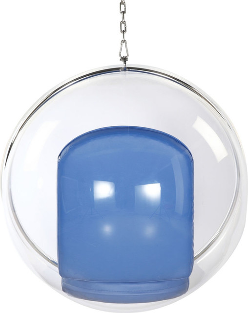 Modern Classics Bubble Hanging Chair, Blue, 42"H x 41"W x 32"D ...