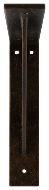 2"x20"x20" Traditional Steel Bracket, Hammered Black, 2Wx10"Dx10"H ...