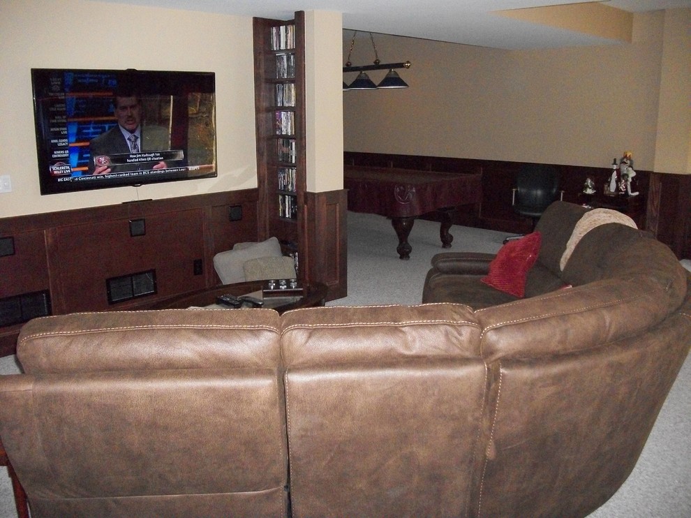 Basement Remodel English Pub Basement Bar - Cincinnati - by Craftsmen ...