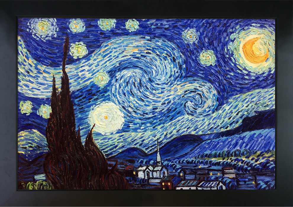 Starry Night - Modern - Paintings - by overstockArt | Houzz