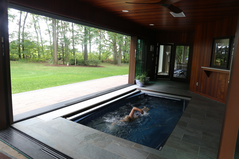 SwimEx Pools: Screened-In Porch Transformation - Traditional - Pool ...