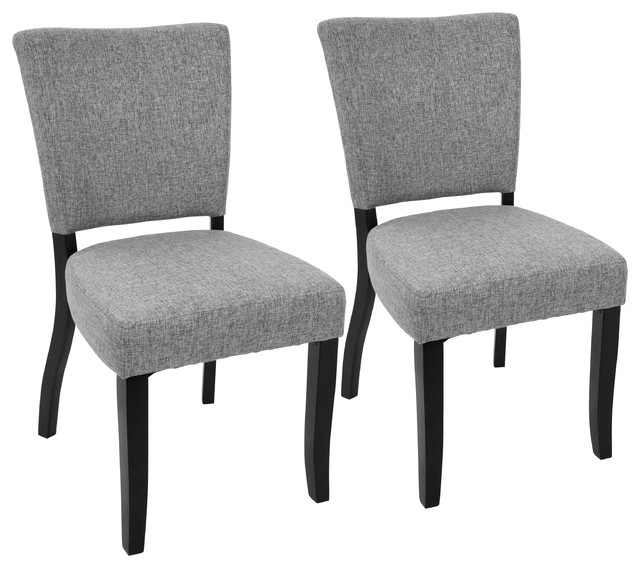 Vida Contemporary Dining Chairs With Nailhead Trim, Set of 2 ...