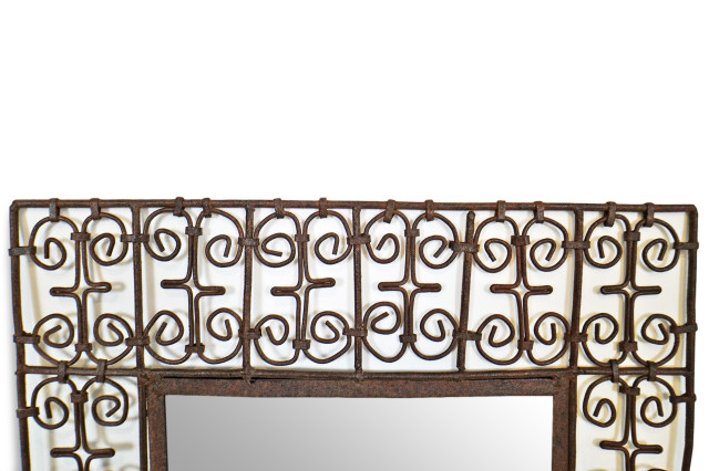 Iron Scroll Pattern Mirror - Mediterranean - Wall Mirrors - by Design ...