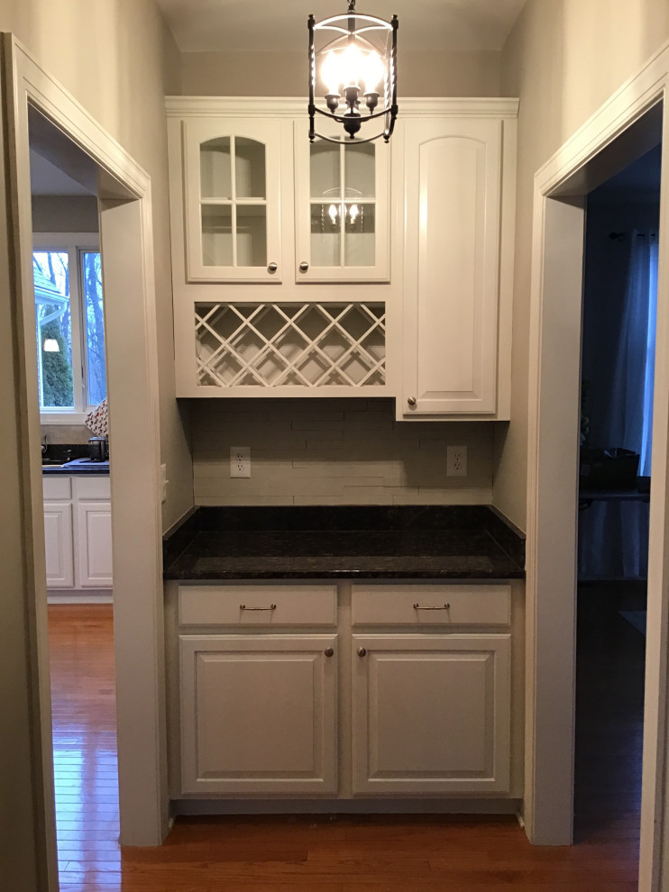 Cabinet Color Change (Cherry to White Dove) - Contemporary - New York ...