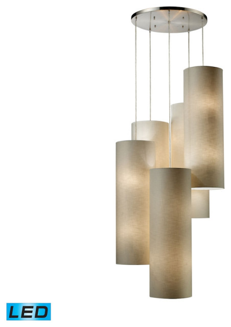 Fabric Cylinders 20-Light Chandelier - Modern - Pendant Lighting - by ...