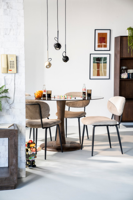 Round Pedestal Dining Table, By-Boo Boogie - Rustic - Dining Tables ...