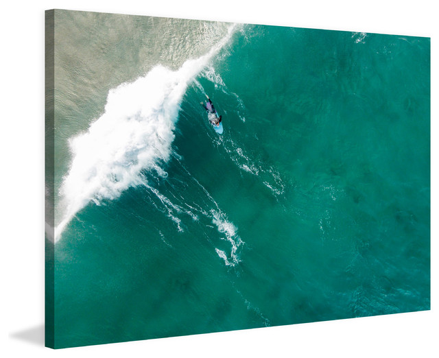 "Big Wave" Print on Canvas by Karolis Janulis, 60"x40" - Beach Style ...