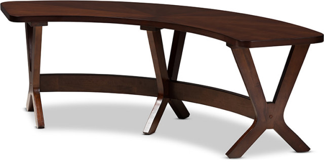 Berlin Curved Dining Bench - Midcentury - Dining Benches - by ...
