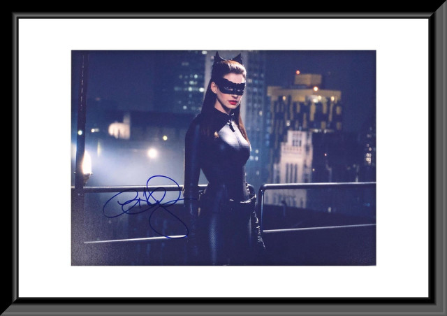 The Dark Knight Rises Anne Hathaway signed movie photo - Contemporary ...