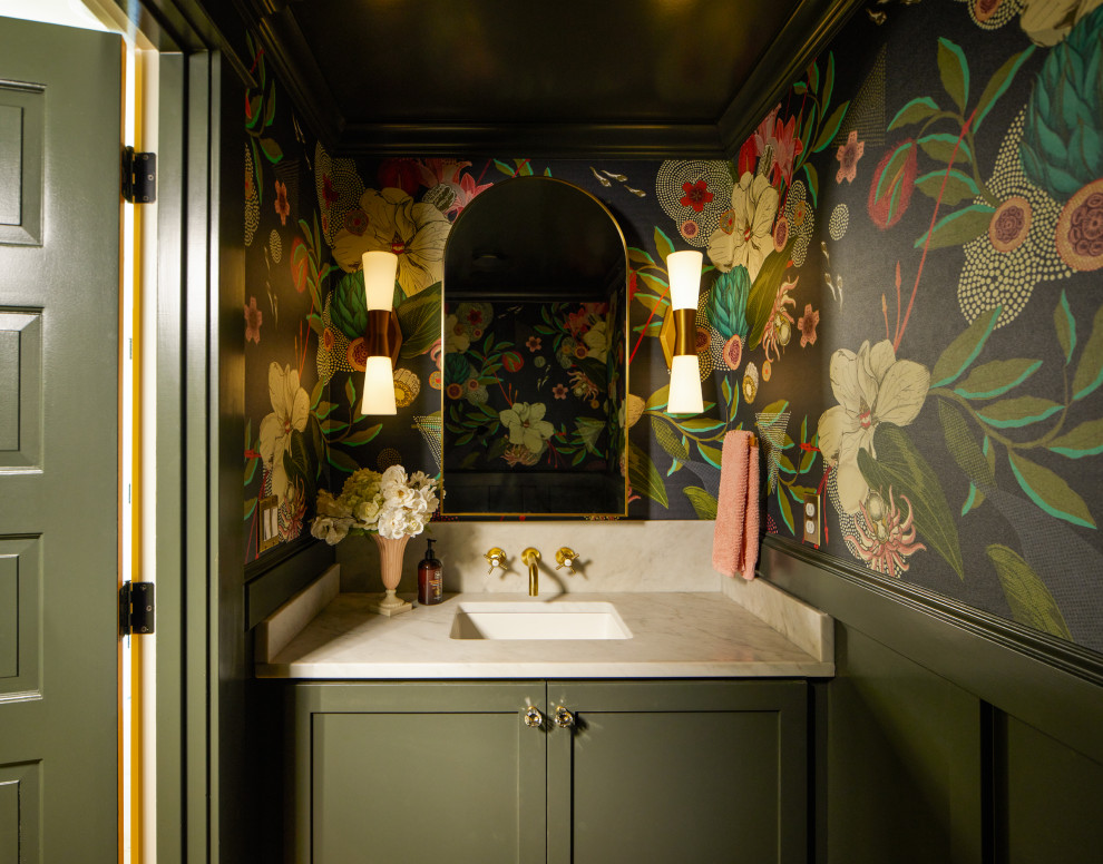 Westwood Farmhouse - Farmhouse - Powder Room - Portland - by Amy Troute ...