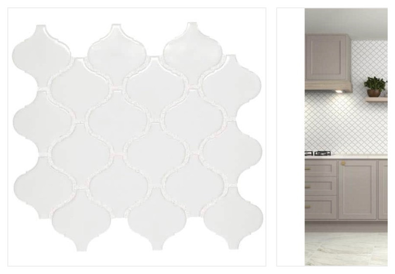 Bathroom floor tile that goes with arabesque shower tile?