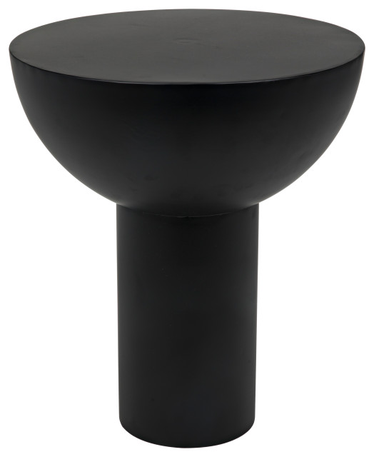 Touchstone Side Table, Black Metal - Industrial - Side Tables And End ...