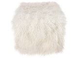 Mongolian Faux Fur Runner, Ivory, 16"x72" - Contemporary - Table ...