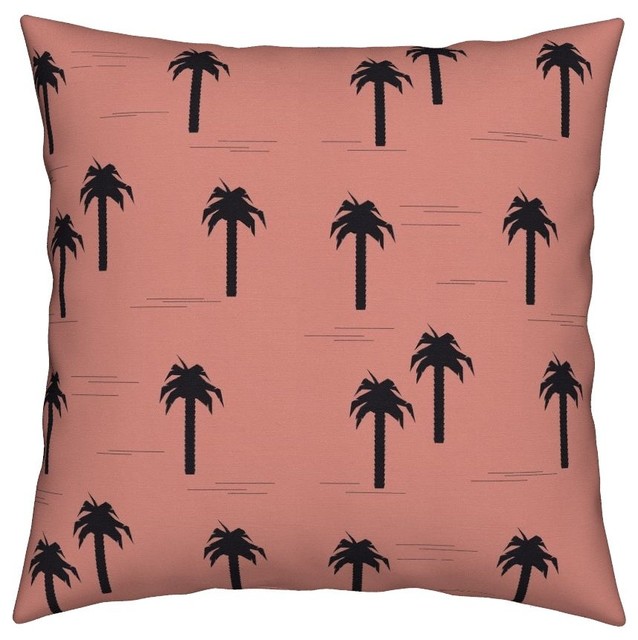 Palm Tree Palm Trees Palm Tree Sunset Sunset Throw Pillow - Tropical ...