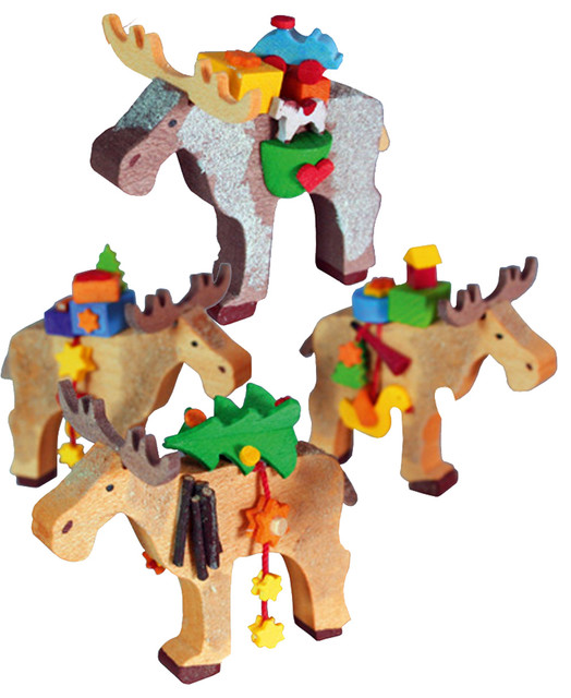 Graupner Ornament- Moose- Assorted Set Of 6 Pieces - Contemporary ...