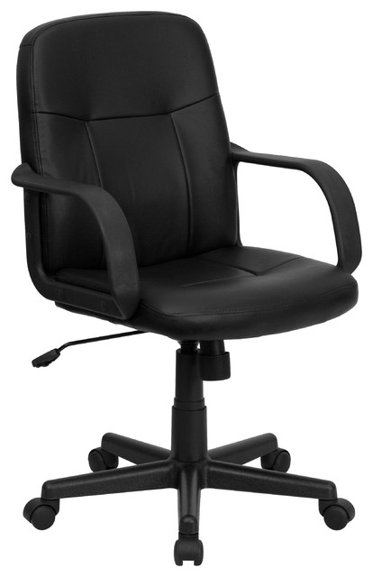 Black Vinyl Office Chair H8020-Gg - Contemporary - Office Chairs - by ...