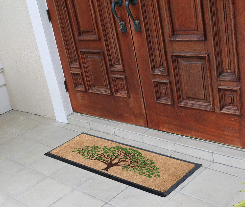A1HC Natural Coir and Rubber Large Door Mat, 18"x48" - Rustic ...
