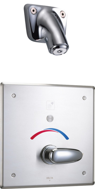 Delta 861T167 Push Button Battery Operated Metering Electronic ...