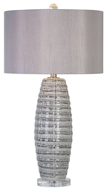 Brescia Gray Ceramic Lamp Designed by Billy Moon - Transitional - Table ...