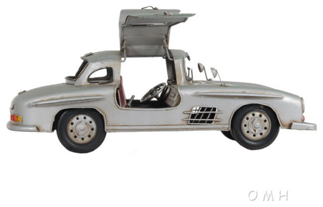 MERCEDES BENZ 300L GULLWING SILVER MODEL Collectible Metal scale model ...