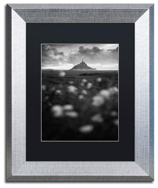 Mathieu Rivrin 'Mont Saint Michel' Art, 11"x 14" - Contemporary ...