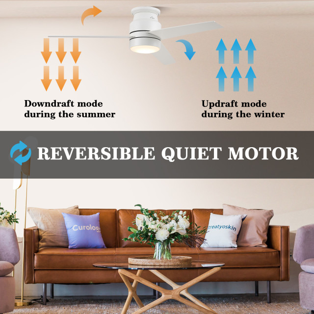 Carro 52'' Indoor Ceiling Fan with Light Wall Control and Remote by ...
