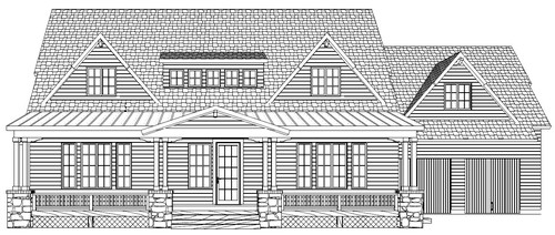 Off center door on a symmetrical house