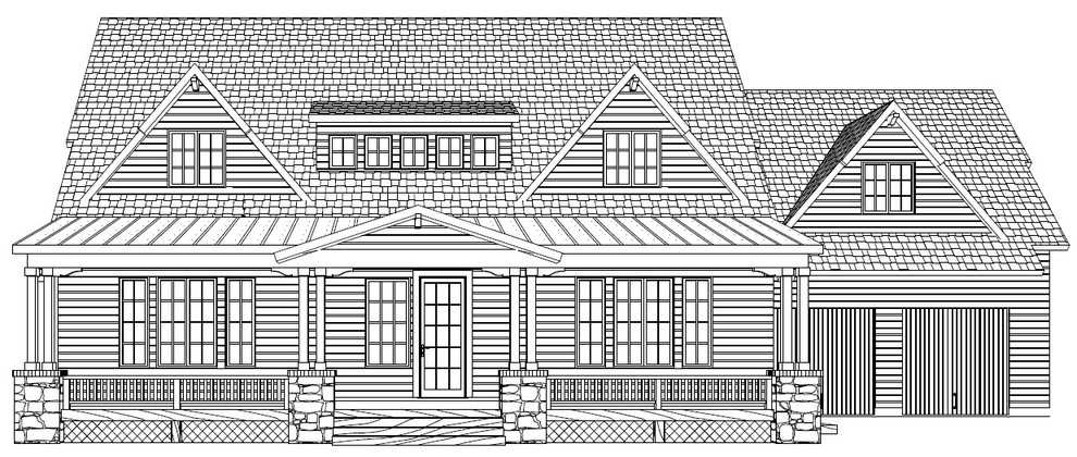 Off center door on a symmetrical house