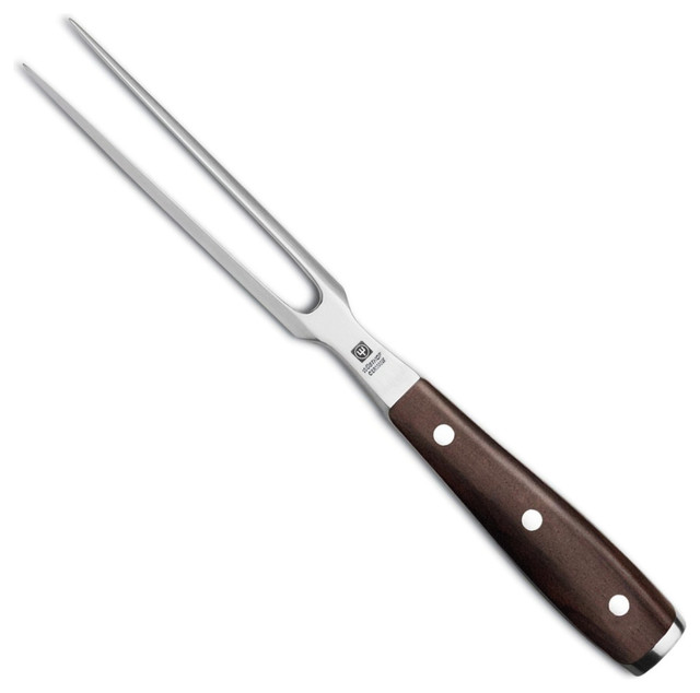 Wusthof Ikon Stainless Steel 6" Straight Meat Fork - Contemporary ...