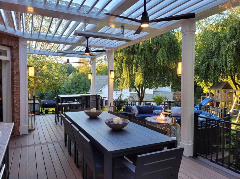 Classic Brick Home Outdoor Makeover - West Harrison, NY - Traditional ...