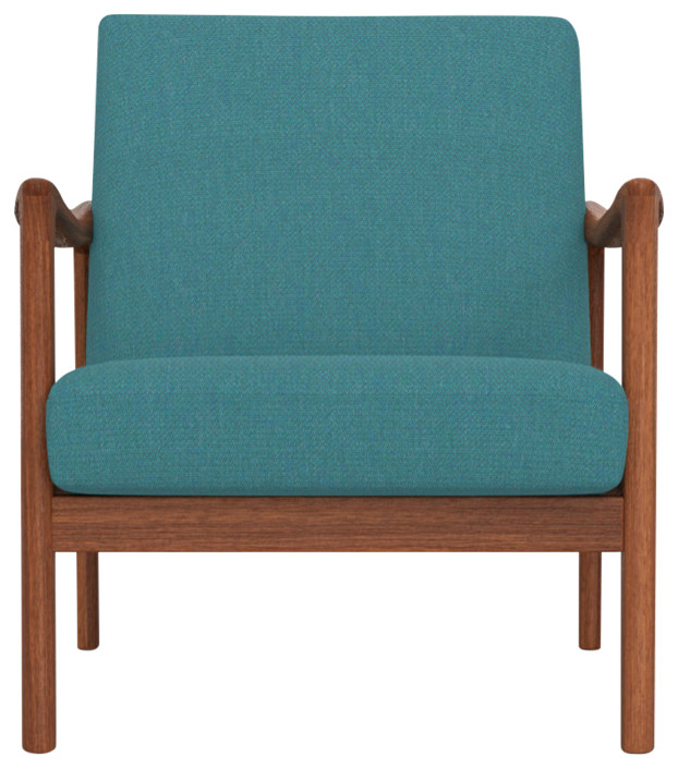 Zephyr Lounge Chair, Turquoise - Transitional - Armchairs And Accent ...