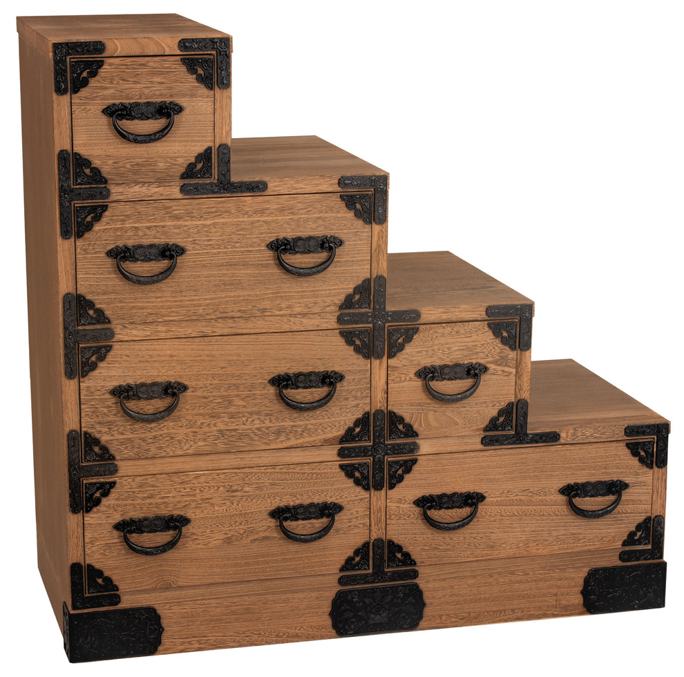 Empress Step Tansu Chest - Asian - Dressers - by Oriental Furniture | Houzz