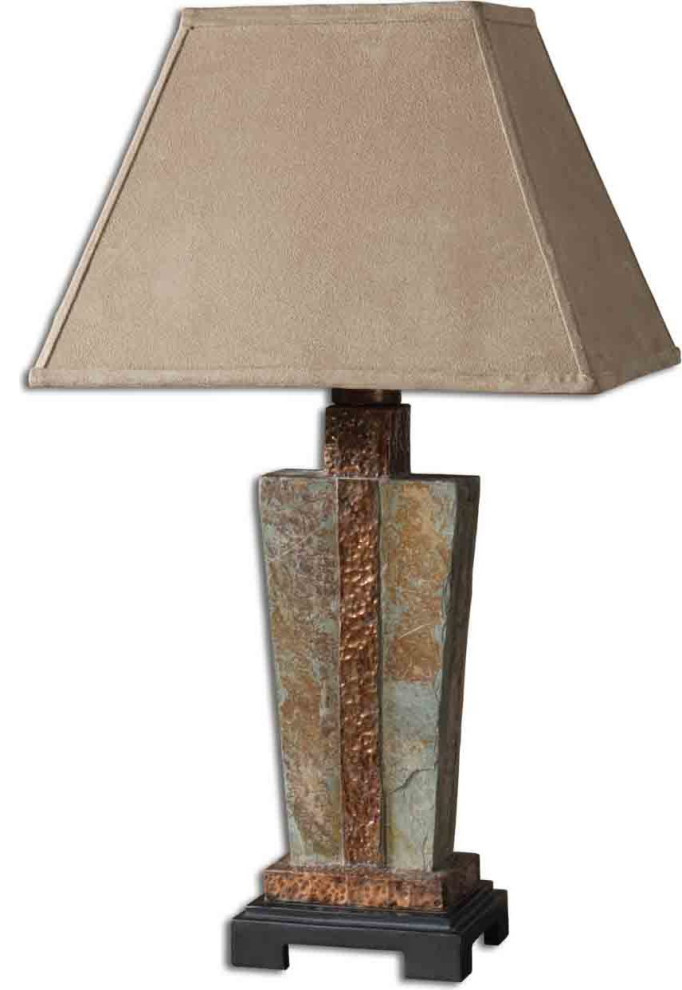 Slate Accent Lamp - Rustic - Table Lamps - by HedgeApple | Houzz