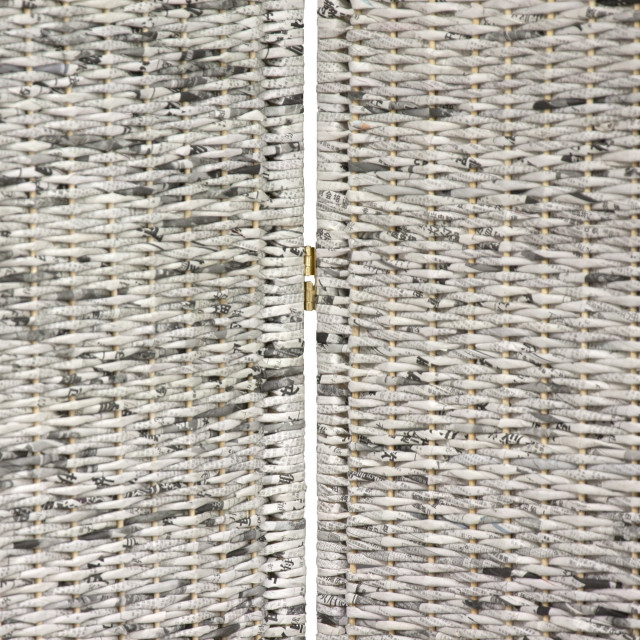 Tall Room Divider, Recycled Newspaper Panels With Top Arched Accents ...