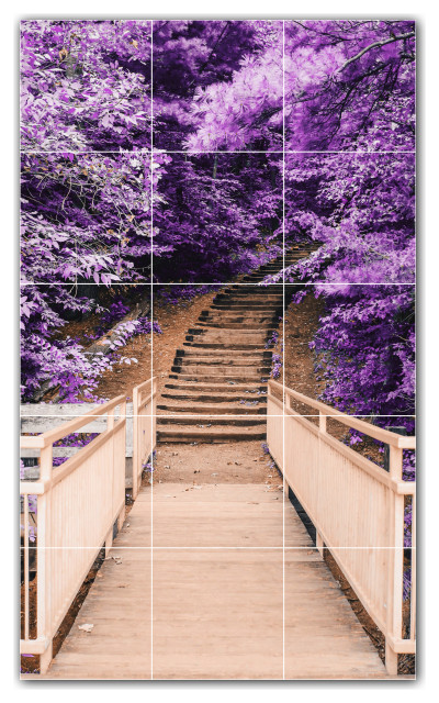 Bridge Ceramic Tile Wall Mural HZ500255, 18" Wide x 30" High ...