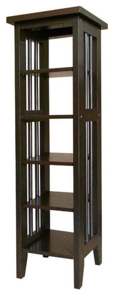 Media Storage Tower, Espresso - Craftsman - Media Racks And Towers - by ...