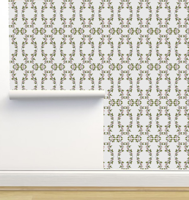 Flower Collar 6 Wallpaper by Monor Designs, Sample 12"x8" - Contemporary - Wallpaper - by ...