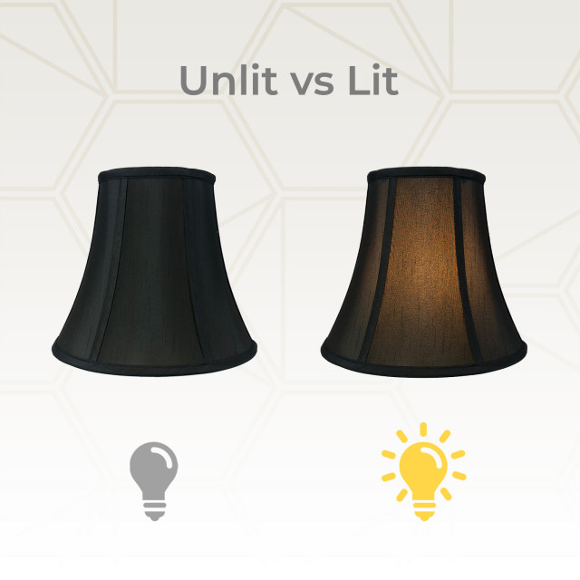 Royal Designs True Bell Basic Lamp Shade, V Notch Fitter, 7x14x11.5 ...