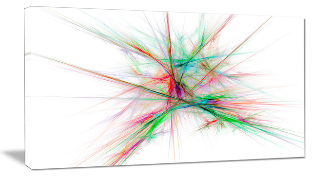 Blue Red Spectrum of Light, Abstract Canvas Art Print, 40"x20"x1 ...