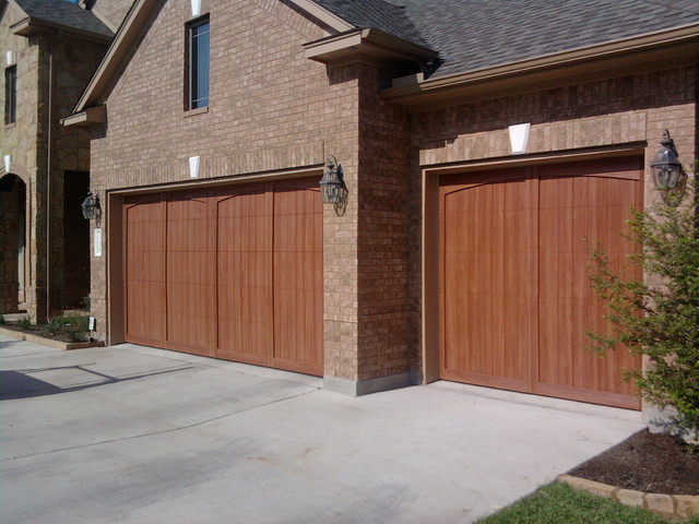 Wood-free custom-built overhead garage doors - Contemporary - Garage ...
