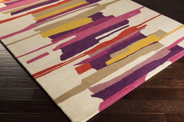 Hand Tufted Harlequin Wool Rug HQL-8027, 5' x 8' - Contemporary - Area ...