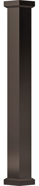 6" x 8' Endura-Aluminum Empire Style Column, Square Shaft, Textured ...